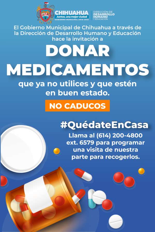 Invita municipio a donar medicamentos | La Opción de Chihuahua