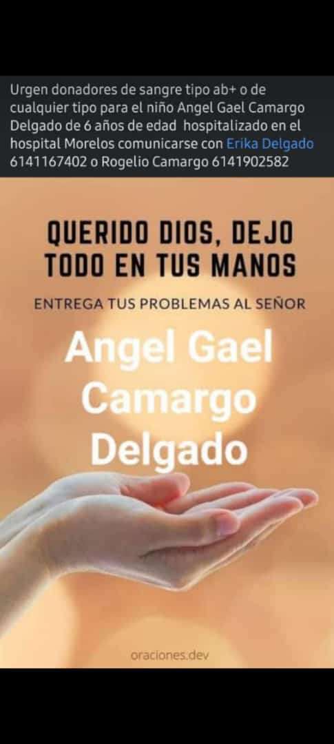 Urge sangre para el pequeño angel gael | La Opción de Chihuahua