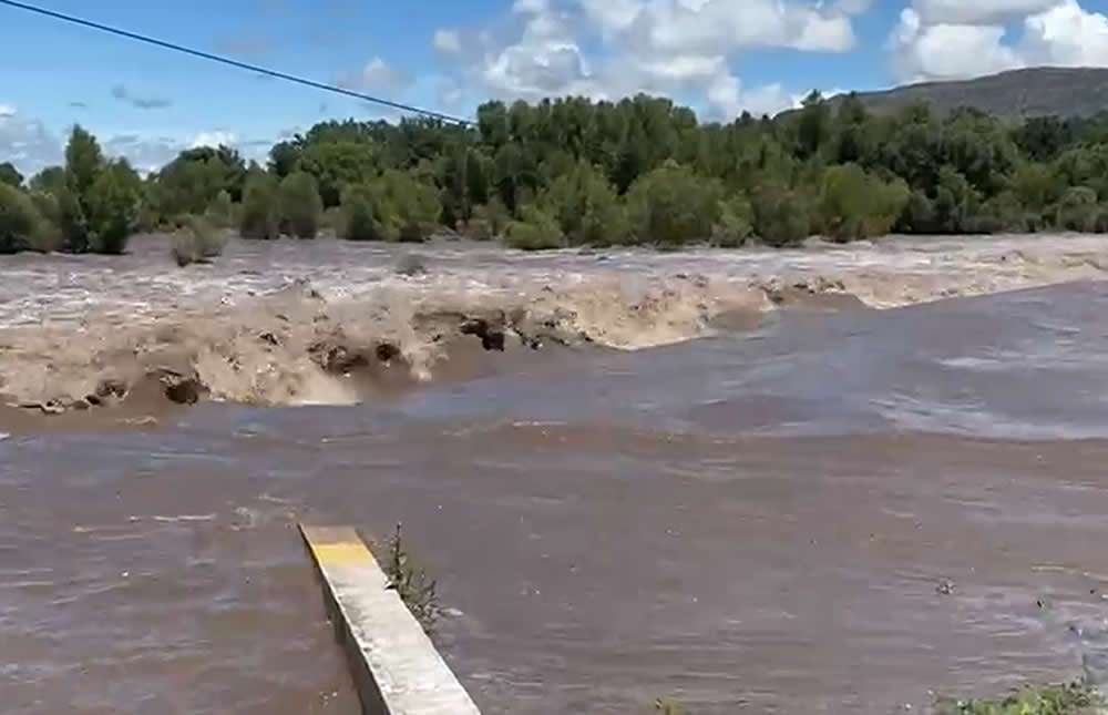 Captan impresionante caudal del río San Juan | La Opción de Chihuahua