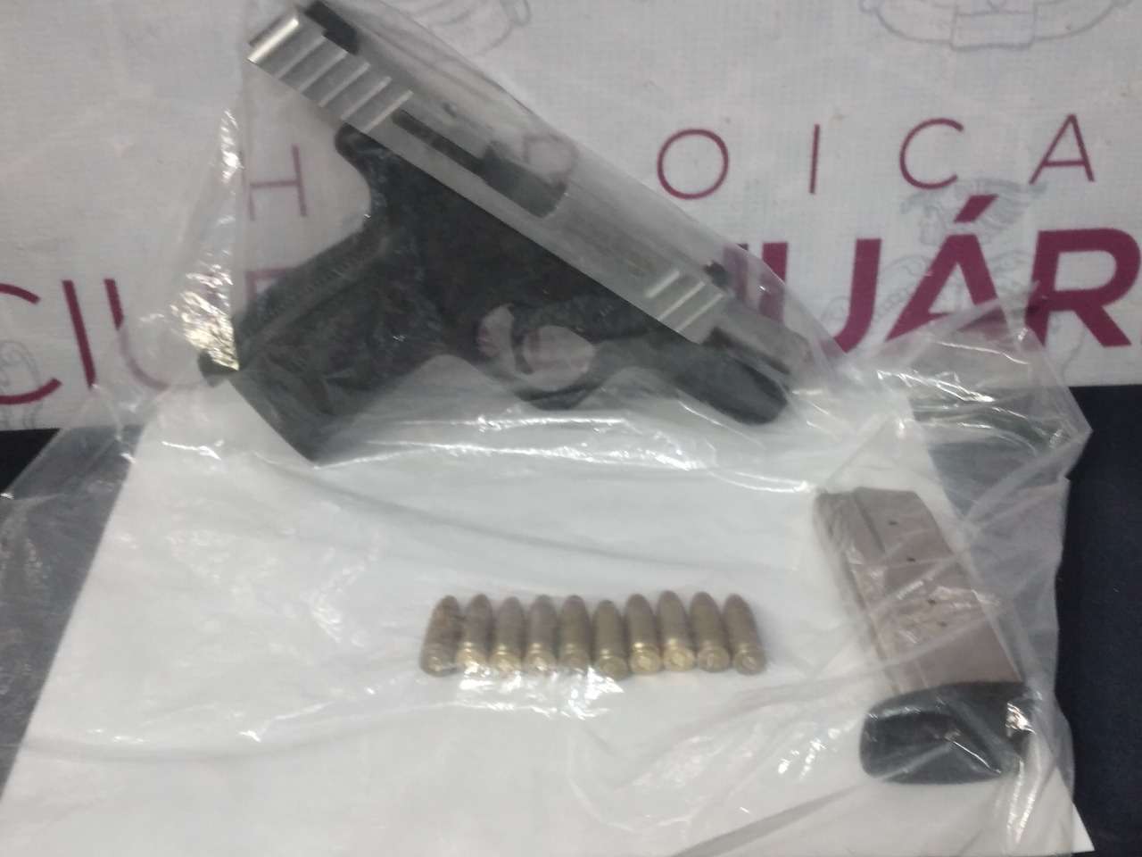 Lo arrestaron al tener en su poder de un arma de fuego calibre 9 ...