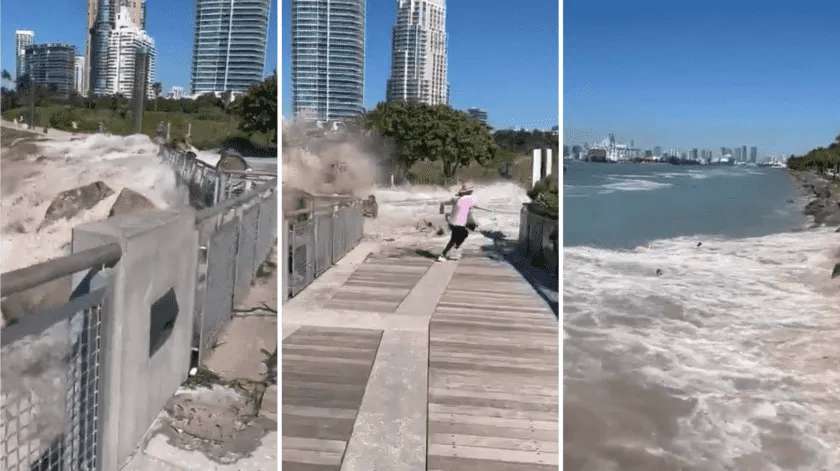 Vídeo: ola arrastra a turistas en Miami; 6 resultan hospitalizados | La ...