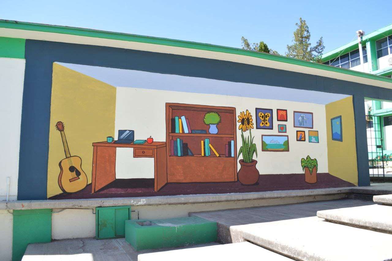 Crean mural comunitario en el COBACH 4 | La Opción de Chihuahua