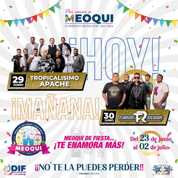 Pondrá a bailar a todo Meoqui Tropicalísimo Apache en la Feria | La ...