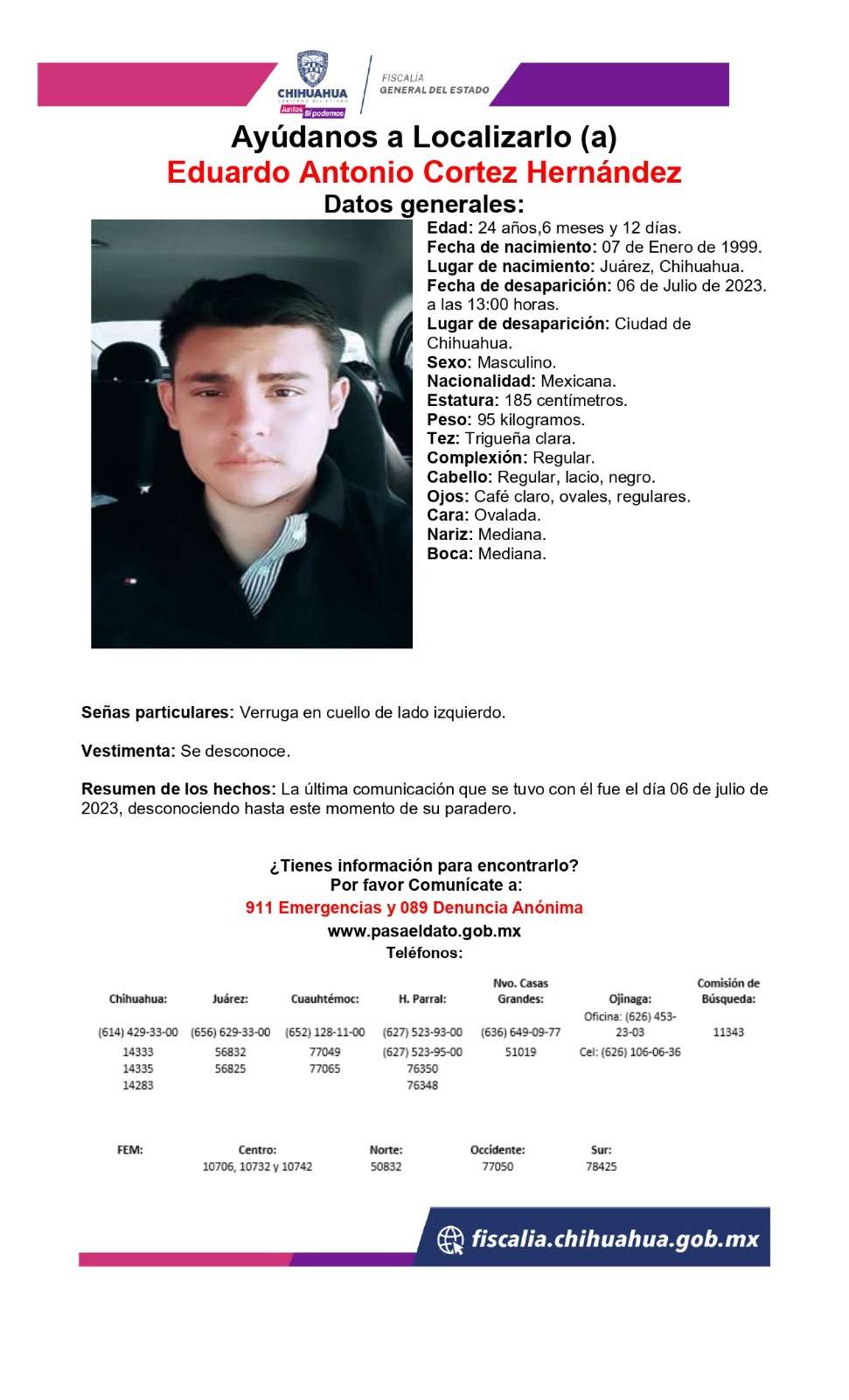 Desaparece Joven Juarense En Ciudad Chihuahua La Opción De Chihuahua