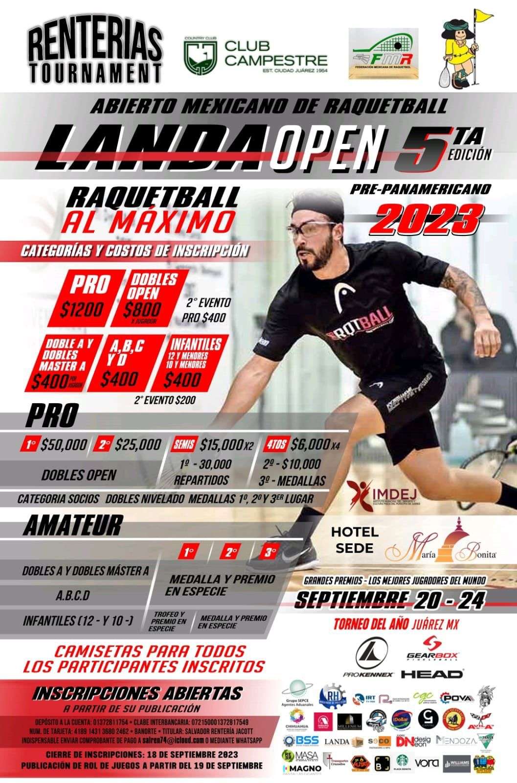 Realizarán en esta frontera el Abierto Mexicano de Raquetbol Alex Landa 5ª Edición | La Opción ...