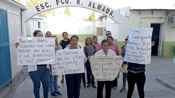 Protestan por falta de energía y agua en primaria Francisco R Almada ...