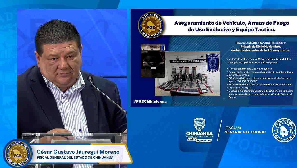 [Confirma fiscal aseguramiento de 18 armas de fuego. ¿Y el billullo ...