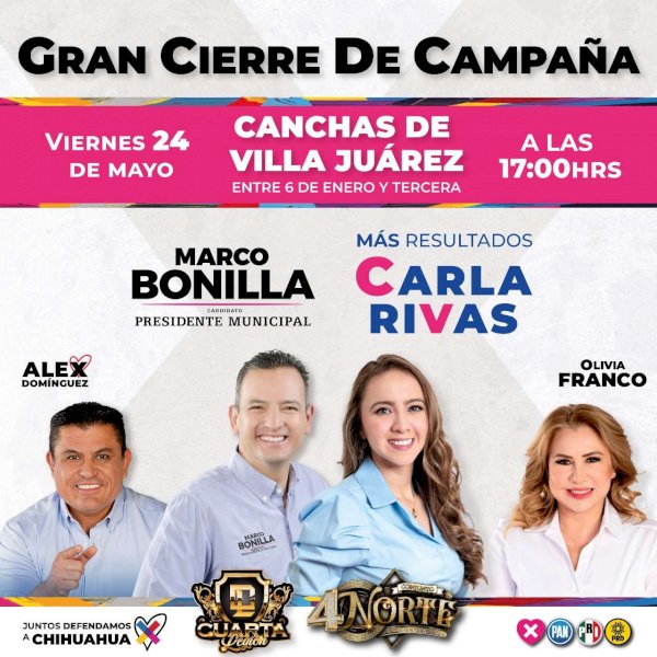 Invita Carla Rivas a su gran cierre de campaña | La Opción de Chihuahua