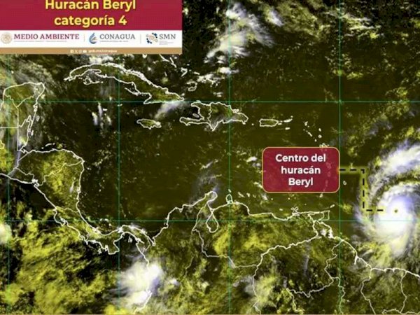 Huracán Beryl se intensifica a categoría 4; Quintana Roo activa alerta azul | La Opción de Chihuahua