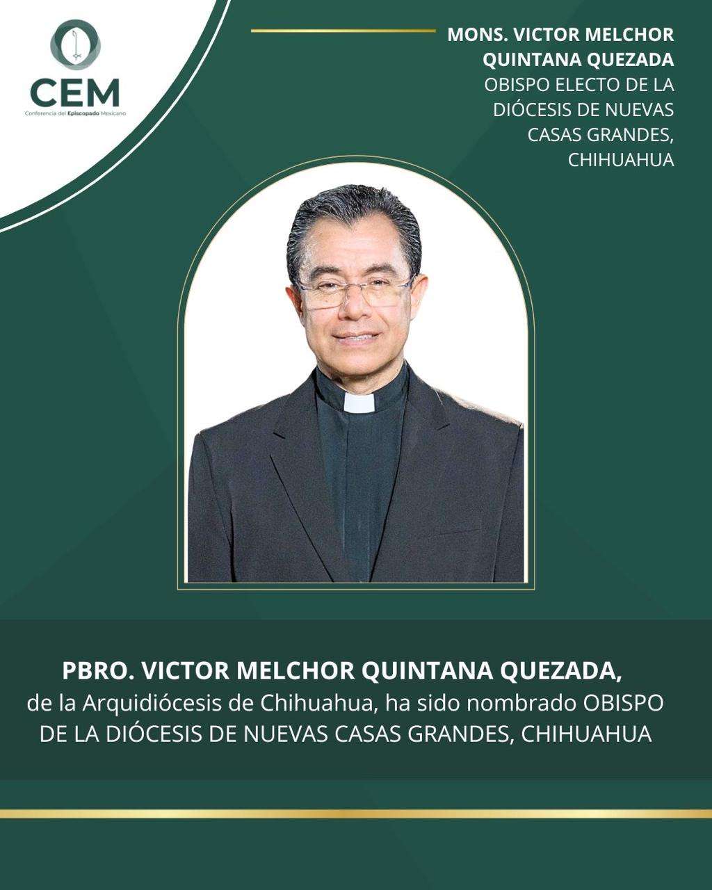 Nombran a Víctor Melchor nuevo Obispo de la diócesis de NCG | La Opción de Chihuahua