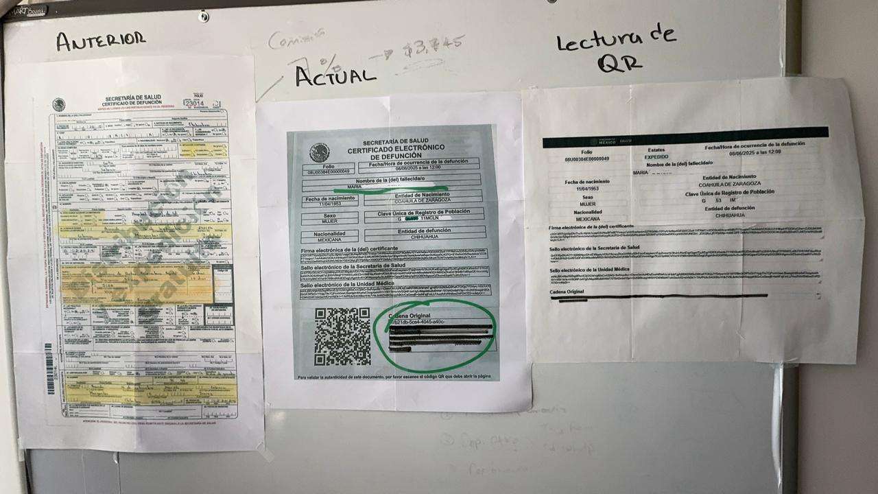 Denuncian que nuevo certificado de defunción es un riesgo para familias y funerarias | La Opción ...