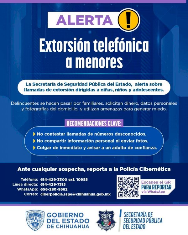 Alertan por llamadas de extorsión a menores de edad | La Opción de ...